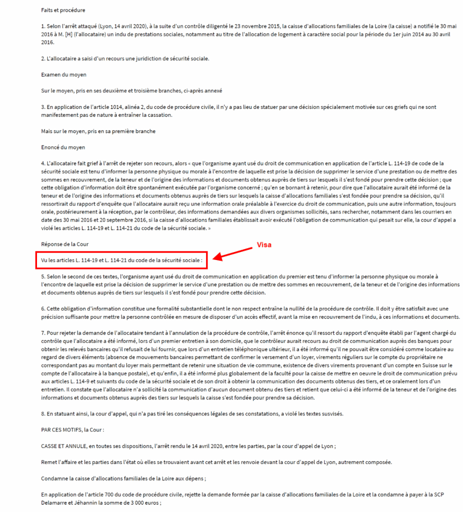 Arrêt de rejet : définition, structure et exemples - Fiches-droit.com